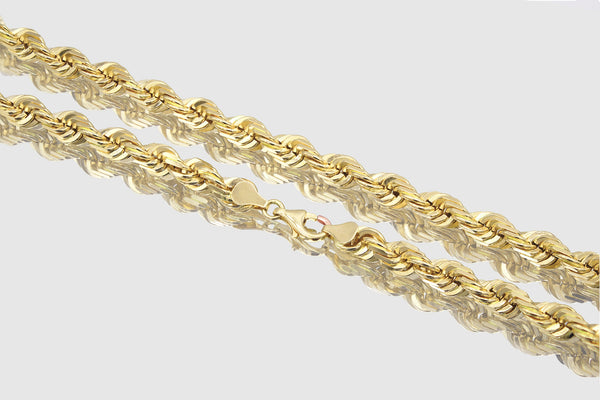 Rope Chain - 14k Solid Yellow Gold | Uverly